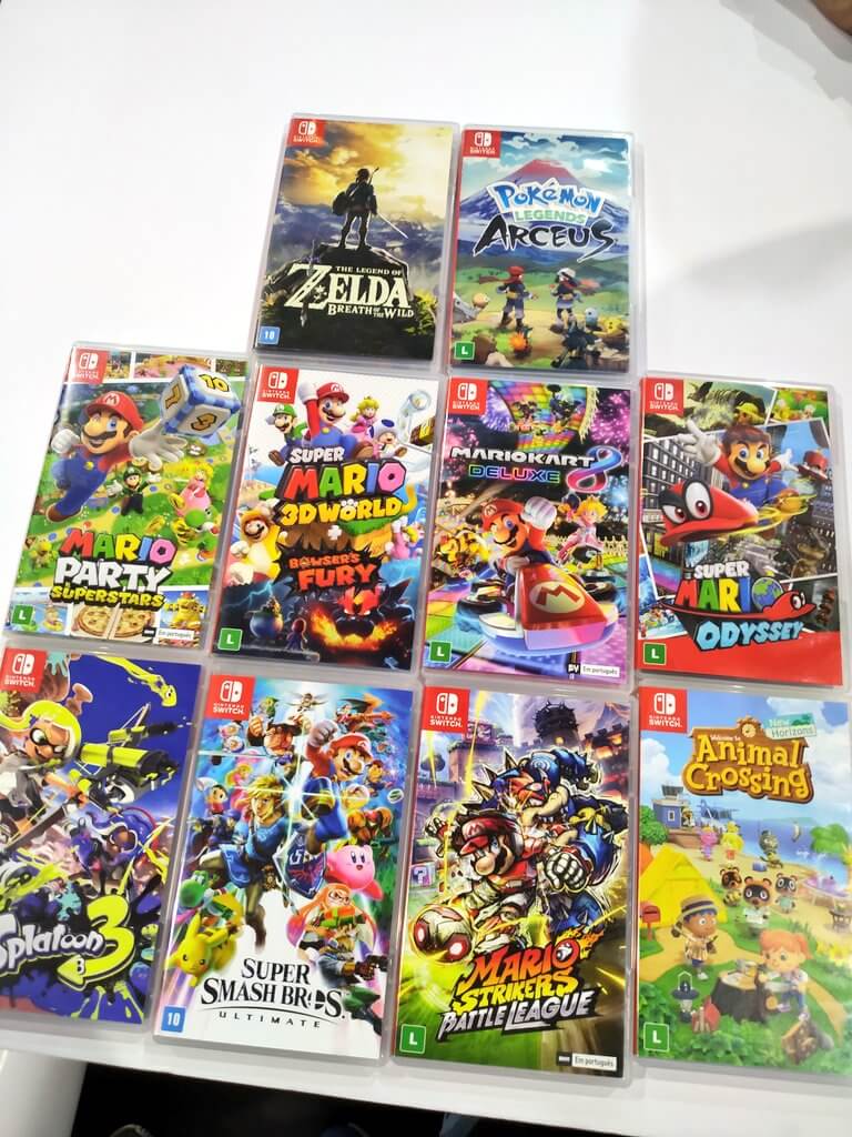 Nintendo anuncia lançamento de jogos físicos do Sw...